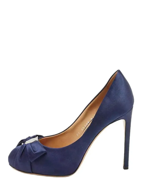 FERRAGAMO Satin Pumps - Blue