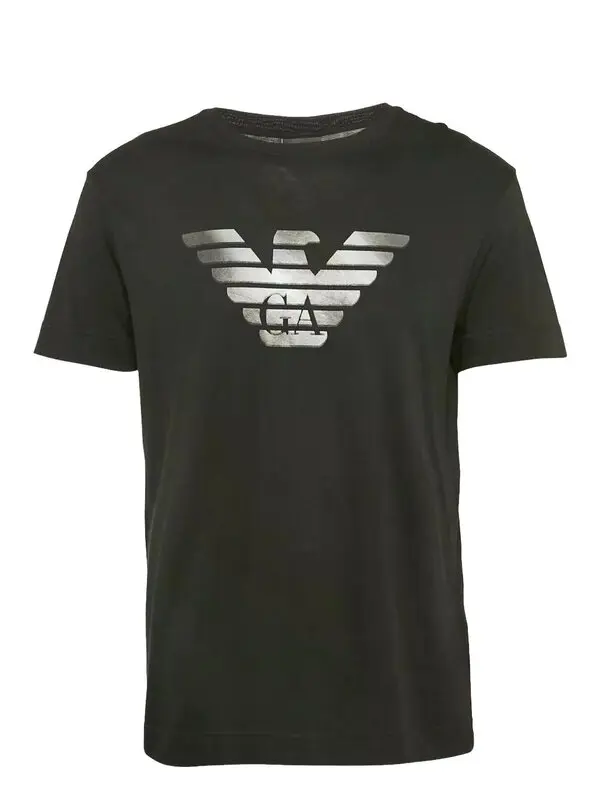 Emporio Armani Eagle Logo-print T-shirt - Black