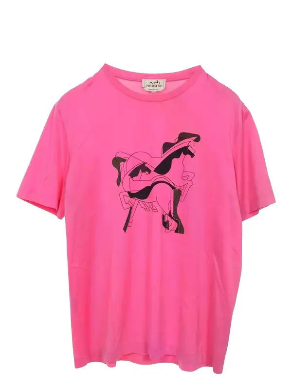 Hermès Graphic-print T-shirt - Pink