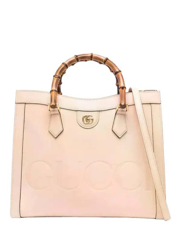 Gucci Medium Diana Leather Tote Bag - Pink