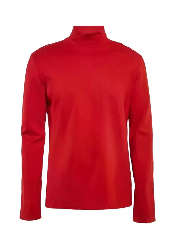 Just Cavalli Turtleneck Logo-tape Top - Red