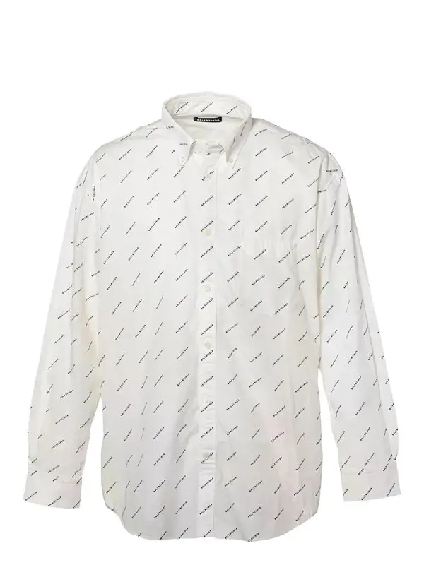 Balenciaga 2018s Logo-print Shirt - White