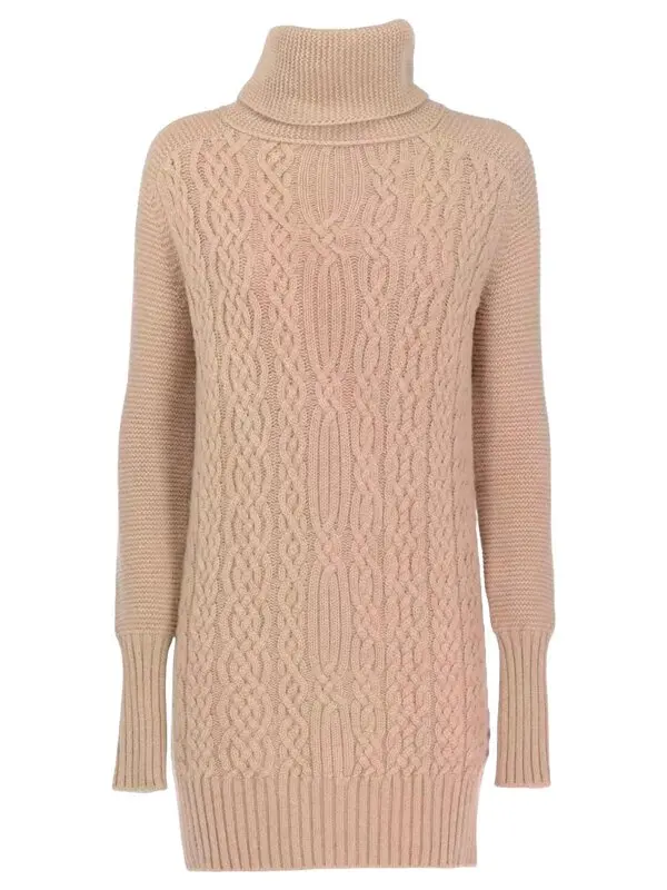 Loro Piana 2010s Cable Knit Dress - Neutrals