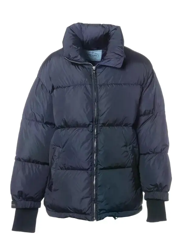Prada 2018 Zip-up Down Jacket - Blue