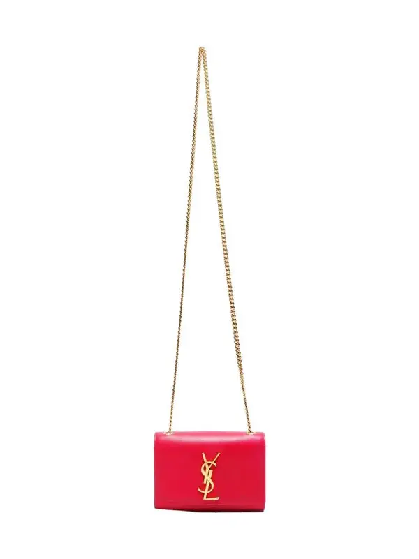 Saint Laurent 2010-2020s Mini Kate Chain Shoulder Bag - Pink
