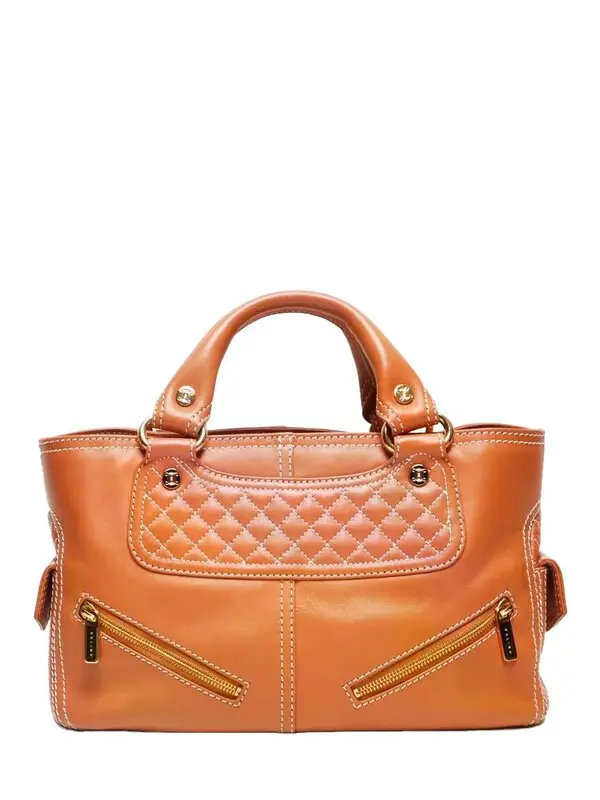 Celine Leather Handbag - Brown