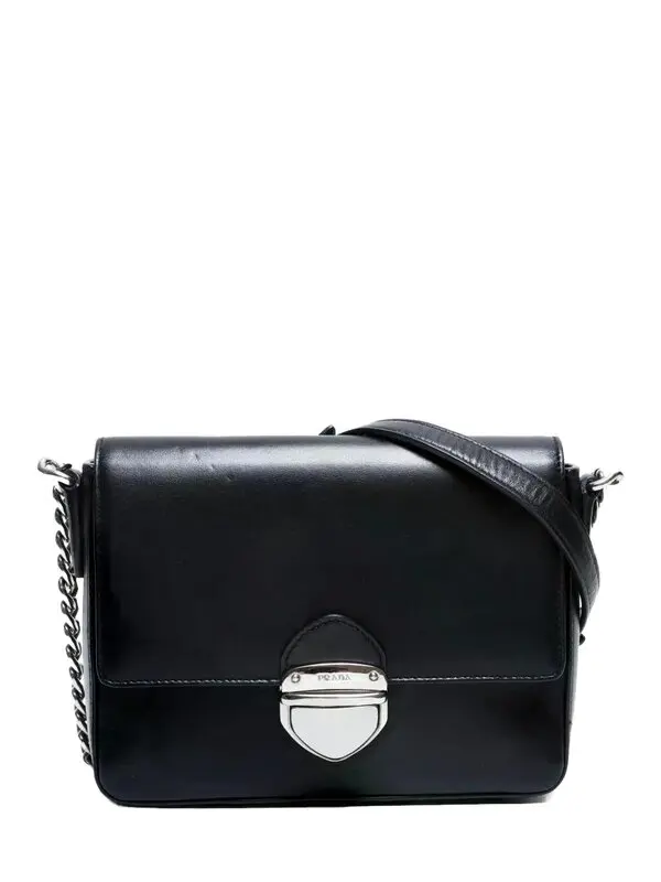 Prada 2000-2015 Leather Shoulder Bag - Black