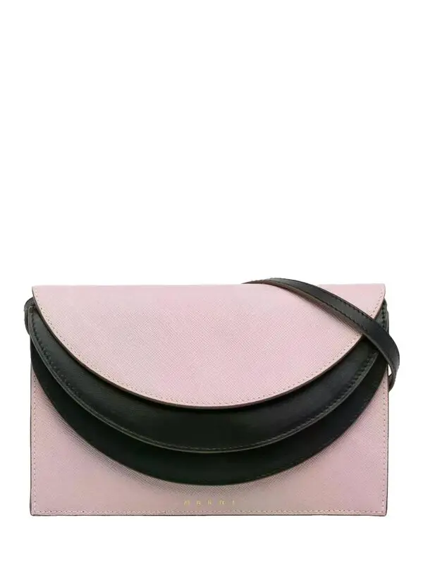 Marni Triple Flap Crossbody Bag - Pink