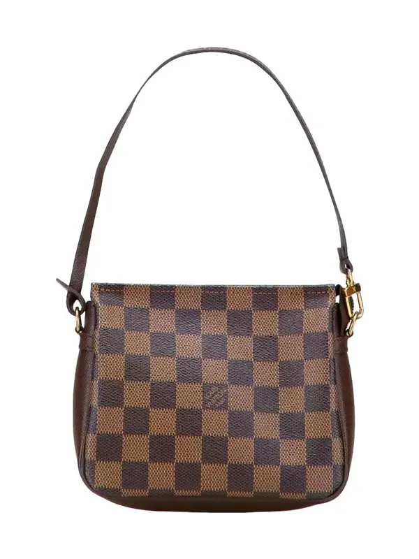 LOUIS VUITTON 2001 Damier Ebene Trousse Pochette Handbag - Brown