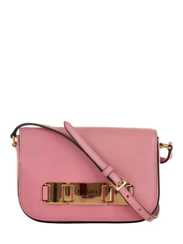 Prada City Calf Crossbody Bag - Pink