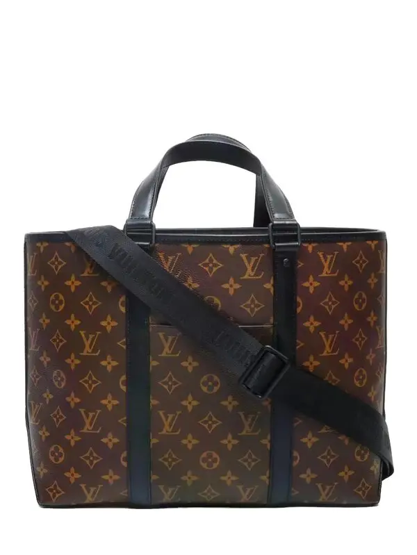 LOUIS VUITTON Monogram Macassar Gm Tote Bag - Brown