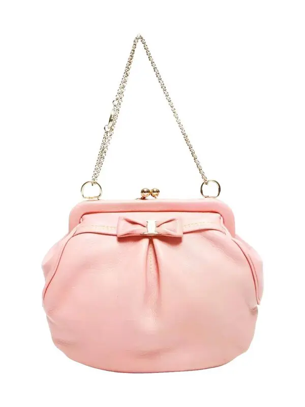 FERRAGAMO 2000-2015 Mini Bow Shoulder Bag - Pink