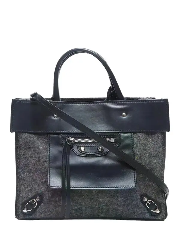 Balenciaga Mini Papier Two-way Handbag - Black
