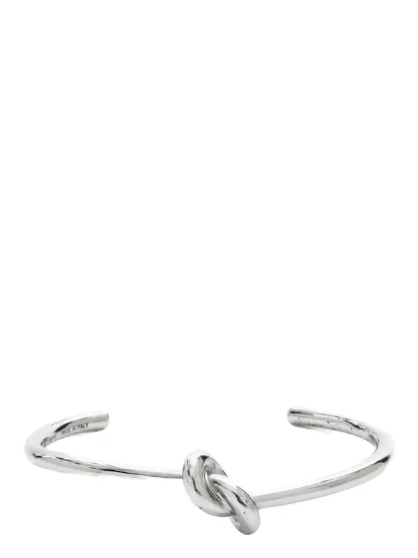 Celine Knot Bangle - Silver