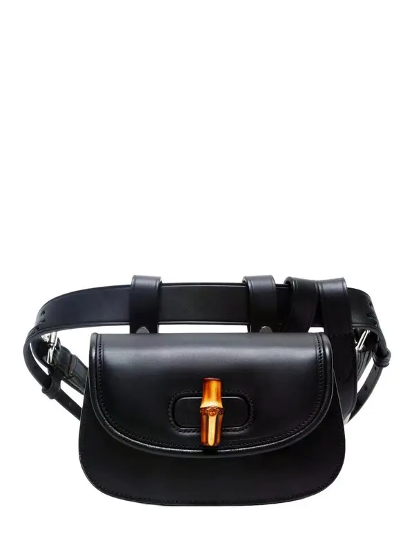 Gucci Bamboo Detail Waist Bag - Black