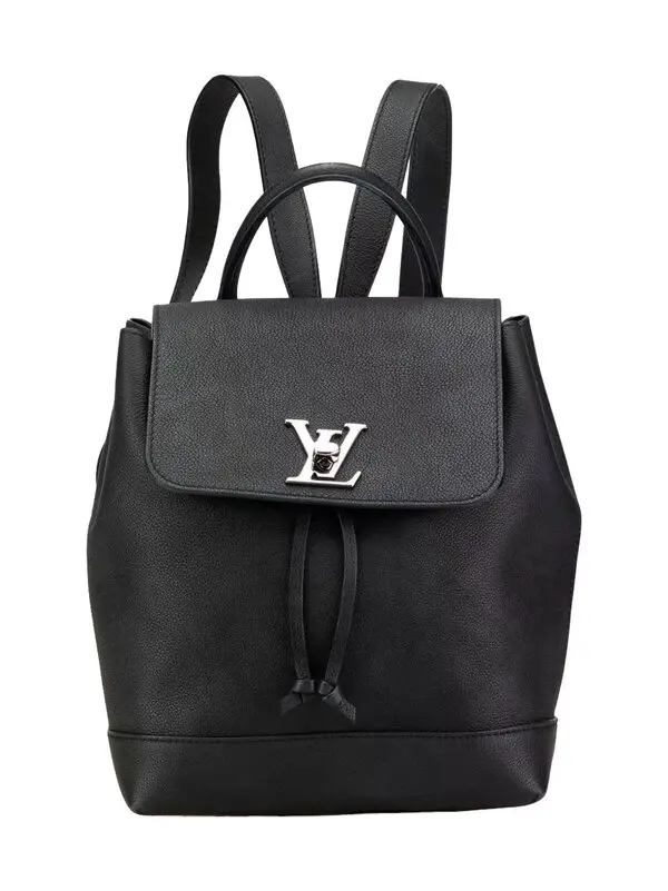 LOUIS VUITTON 2018 Taurillon Lockme Backpack - Black