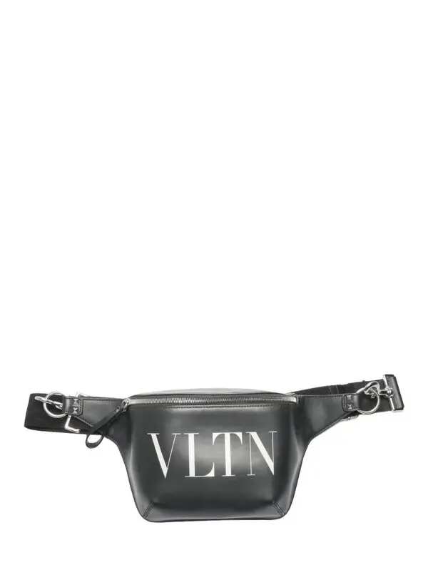 Valentino Garavani Logo Leather Belt Bag - Black
