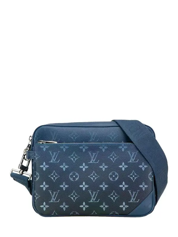 LOUIS VUITTON Monogram Gradient Trio Messenger Crossbody Bag - Blue