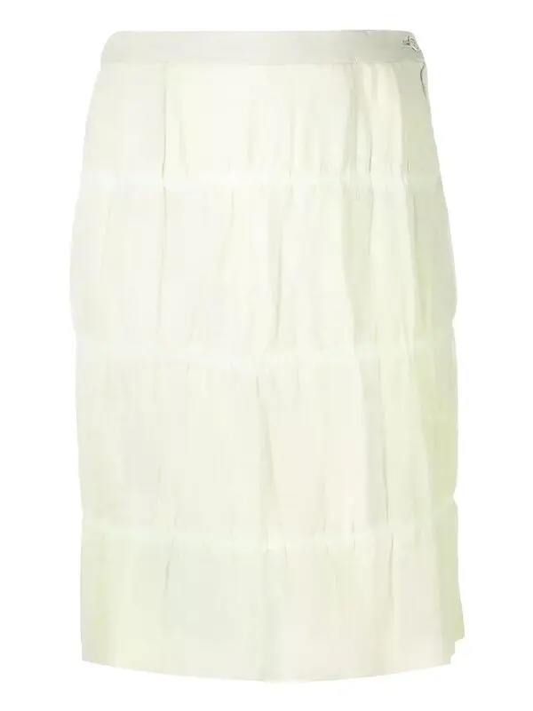 Comme Des Garçons 2000s High-waisted Straight Skirt - Green