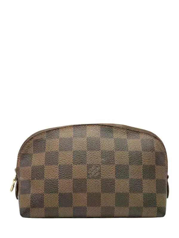 LOUIS VUITTON 2008 Damier Ebene Cosmetic Pm Pouch - Brown