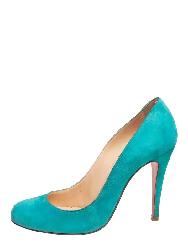 CHRISTIAN LOUBOUTIN 100mm Suede Pumps - Blue