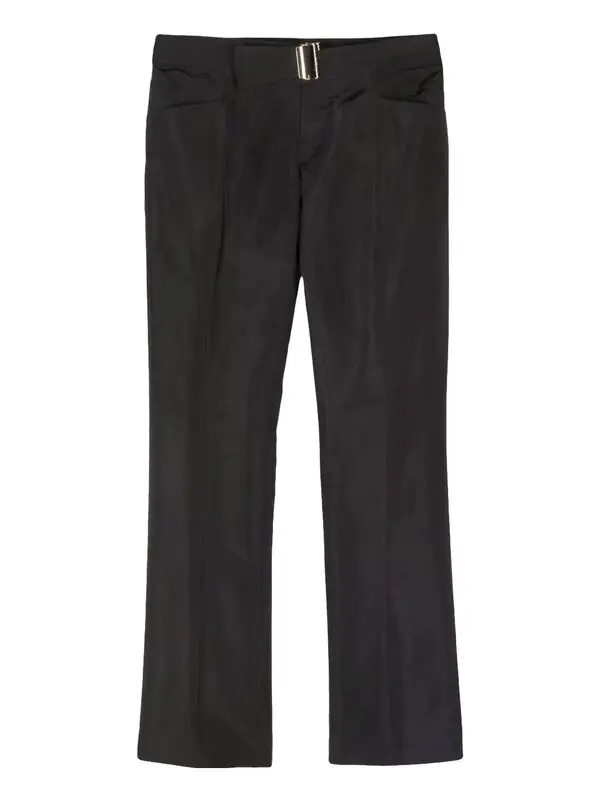Gucci 2000s Pressed Crease Trousers - Brown