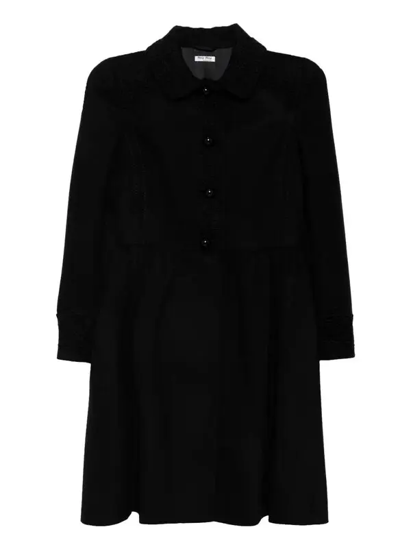 Miu Miu 2016 Single-breasted Coat - Black