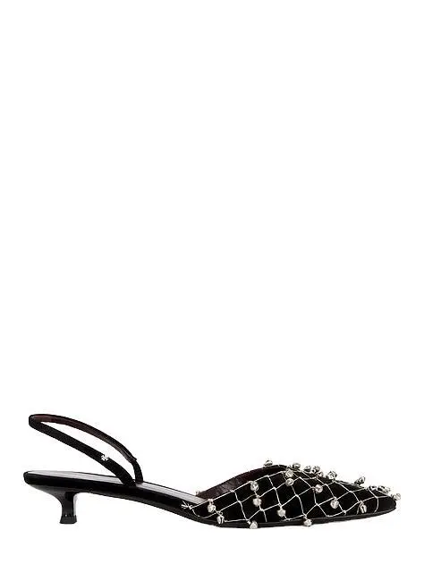 Tory Burch Bell Slingback Heel - Perfect Black