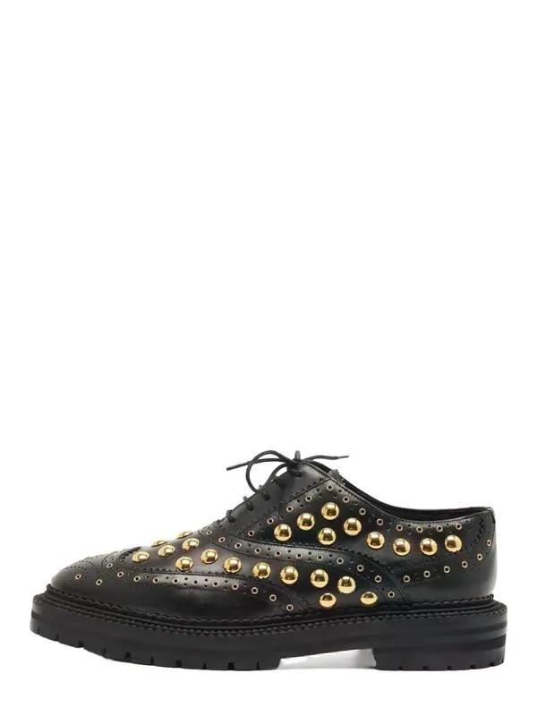 Burberry Stud-embellished Oxford Shoes - Black