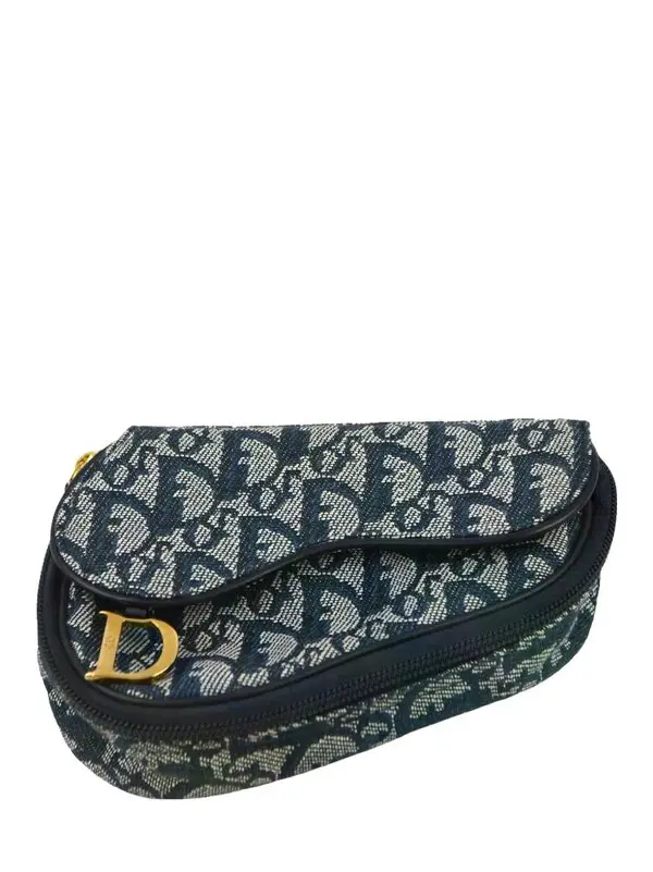 Dior 1998 Trotter Saddle Wallet - Blue