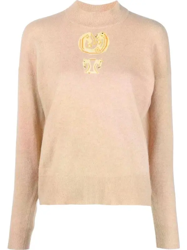 Hermès 1980 Horse-head Cashmere Jumper - Neutrals