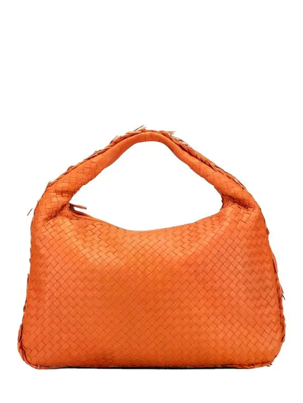 Bottega Veneta Nappa Intrecciato Fuzzy Veneta Hobo Bag - Orange