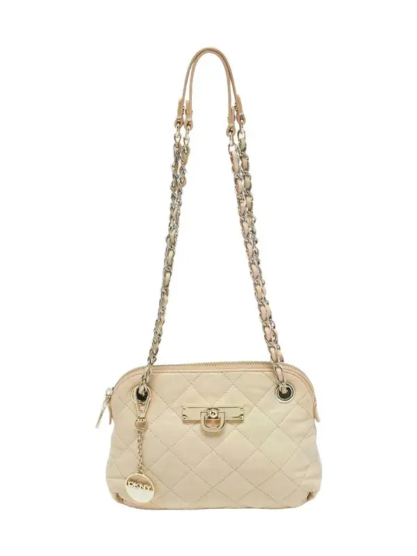 Dkny Quilted Shoulder Bag - Neutrals