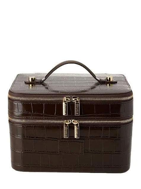 ETOILE COLLECTIVE X Duo Vanity Case - Espresso Croc