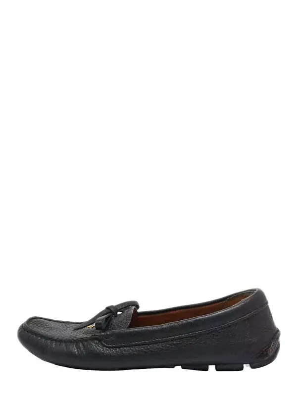Prada Leather Loafers - Black