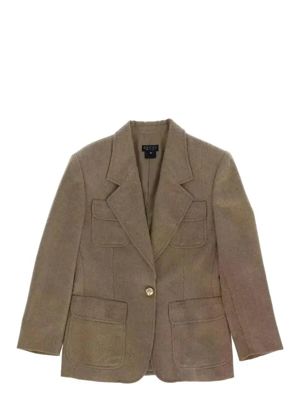 Gucci 1980s Wool Single-breasted Blazer - Neutrals
