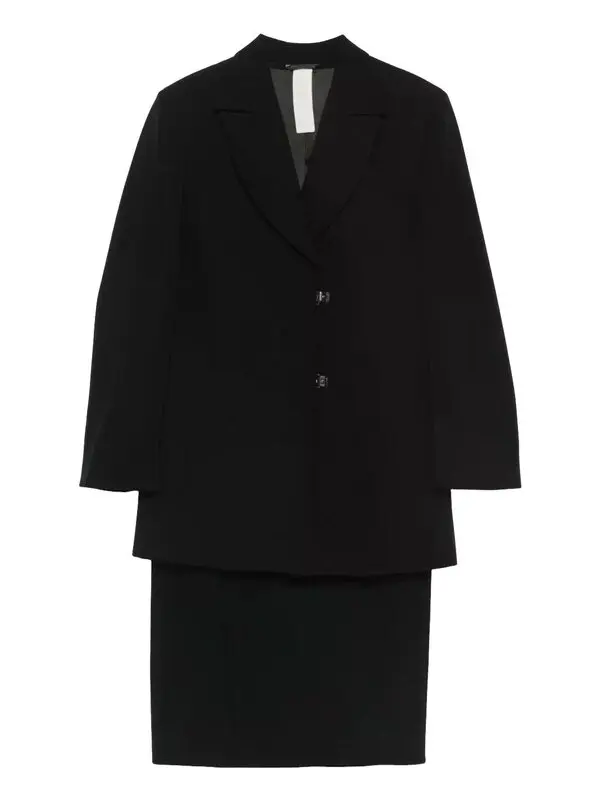 Versace 1980s Wool Suit - Black