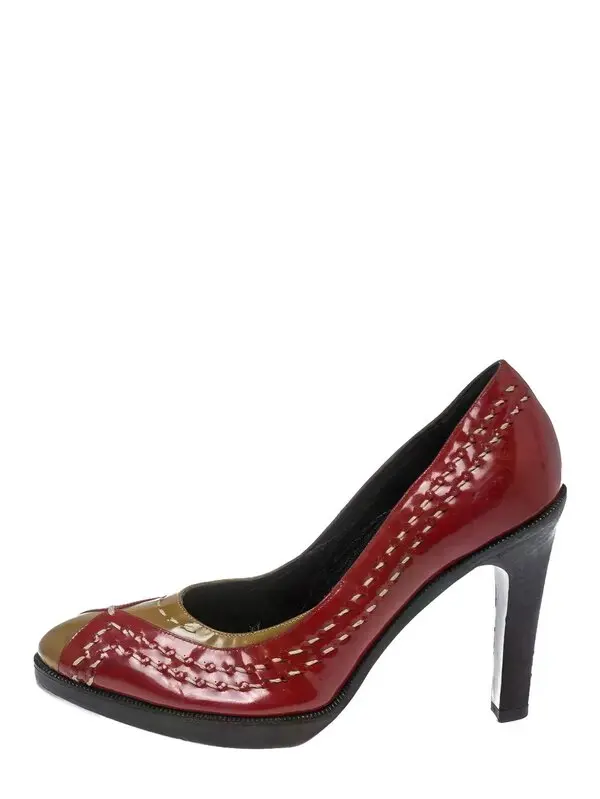Bottega Veneta 100mm Leather Heeled Pumps - Red