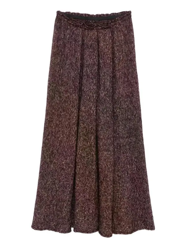 Yohji Yamamoto 2000s Knitted Skirt - Purple