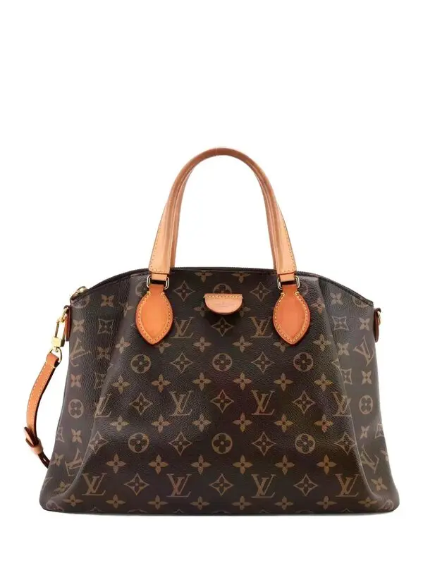 LOUIS VUITTON Rivoli Handbag Monogram Canvas Pm Satchel - Brown