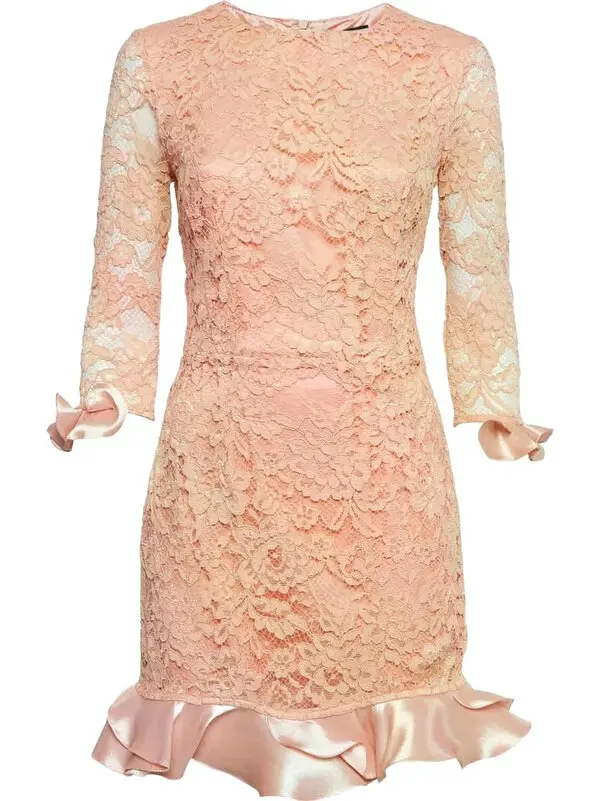 Elisabetta Franchi Lace-embroidered Dress - Pink