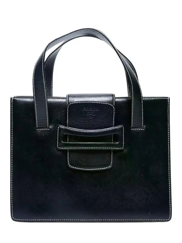 Prada Saffiano Handbag - Black