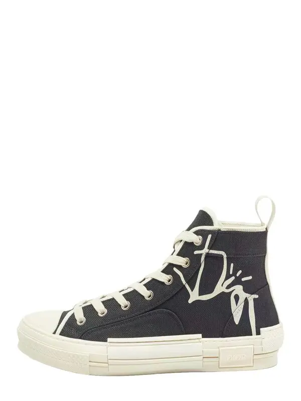 Dior Canvas High-top Sneakers - Black