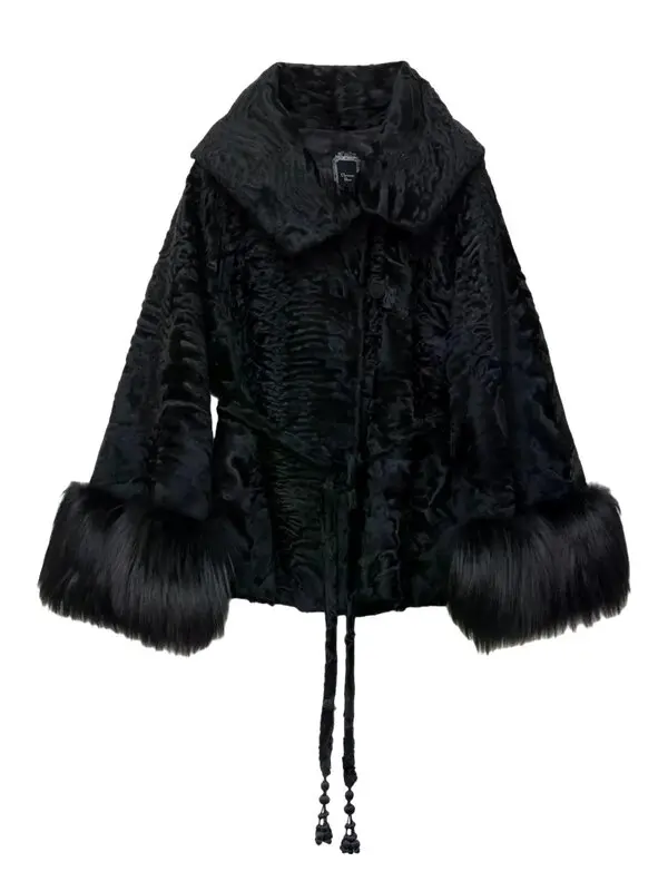 Dior Fur-trim Cuff Jacket - Black