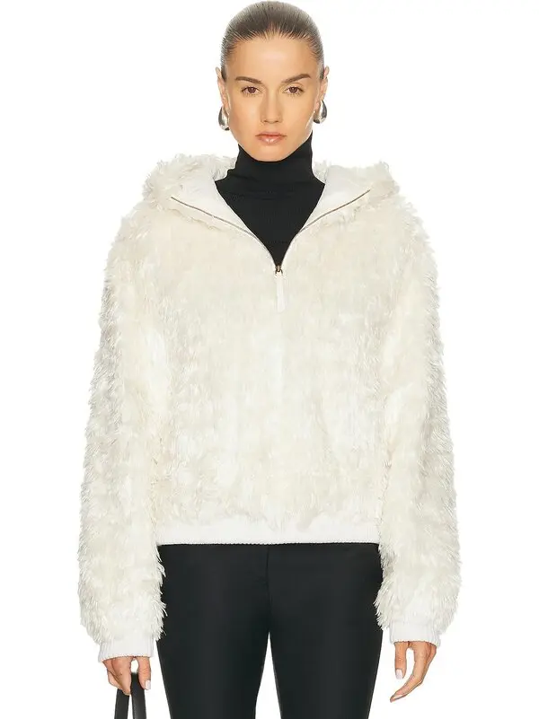 Gabriela Hearst Orlando Fur Hoodie - Ivory