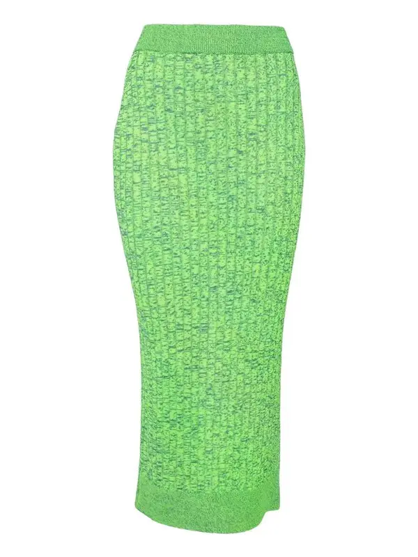 Maison Martin Margiela Ribbed-knit Skirt - Green