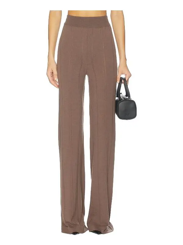 Remain Birger Christensen Light Knit Pant - Chocolate Chip