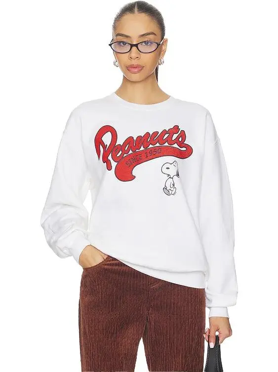 Junk Food Peanuts Since 1950 Sweatshirt - White