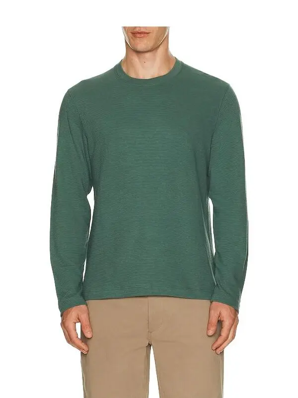 Theory Delroy Long Sleeve Tee - Dark Feldspar Green