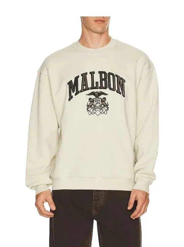 MALBON Cadet Oxford Sweatshirt - Ivory